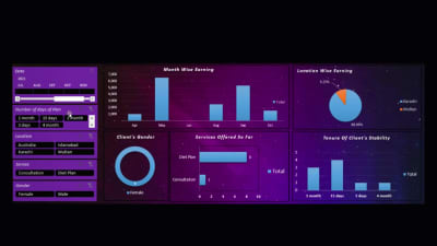 An interactive dashboard for startup business | Upwork