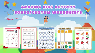 Amazing activity books, custom worksheets for children | Upwork