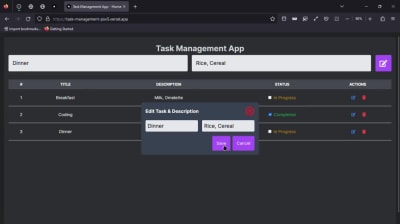 Task Management App with CRUD functionality with localStorage. | Upwork