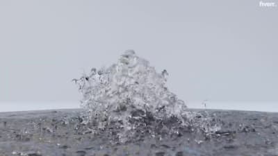 3d water simulation,3d product, fluid, liquid, vfx, vfx art | Upwork