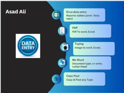 DATA ENTRY, COPY&PAST, IMAGE TO WORD-EXCEL, DOCUMENT CONVERSION. | Upwork