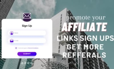 Affiliate link sign up affiliate referral link promotion and sign up ...