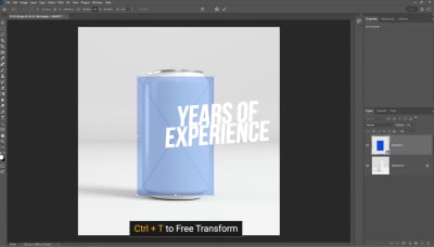 Creative Label with Realistic Product Mockup | Upwork
