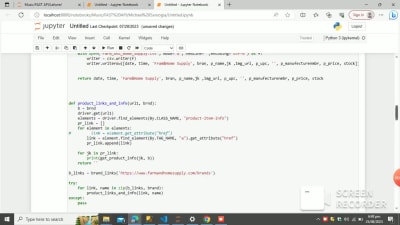Python script for web scraping with unlimited revisions. | Upwork
