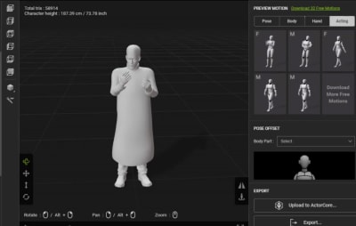 I will rig 3d realistic humanoid game character in 24 hours blender ...