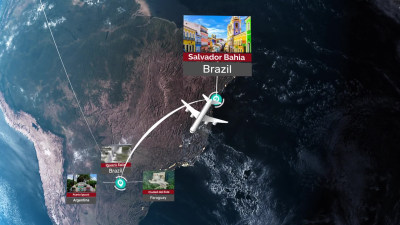 A 3D Globe Travel Map Animation | Upwork