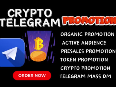 Organic crypto telegram promotion, crypto promotion, telegram members ...