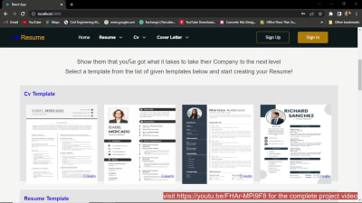 A Complete Fullstack Resume creator Website built with Spring Boot ...
