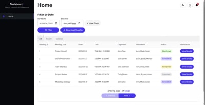 ElegantDash: Next.js React Tailwind CSS Dashboard Template | Upwork