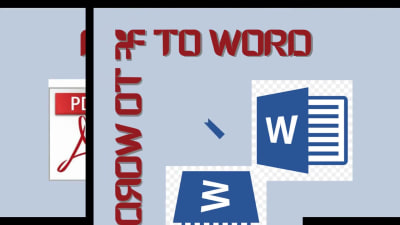 Your PDF converted to editable Documents | Upwork