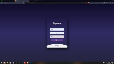 An login/singup page connected at database | Upwork