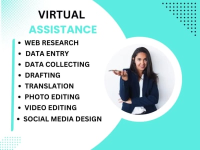Administrative help for data entry and virtual assistant will be provided. | Upwork