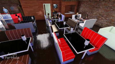Design indoor, and outdoor sports complex, cafe with walkthrough | Upwork