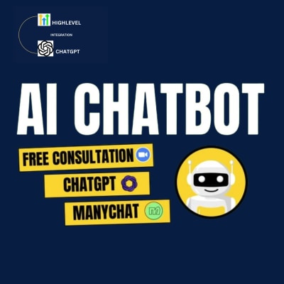 A custom chatbot, ai chatbot for your Gohigh-level platform | Upwork