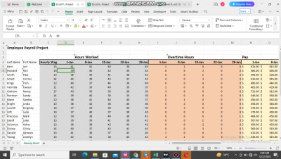 Employee payroll sheet with Microsoft excel | Upwork