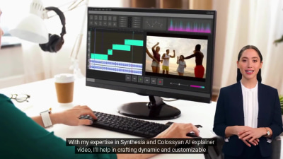 A standard AI VIDEO creating and editing with SYNTHESIA and COLOSSYAN ...