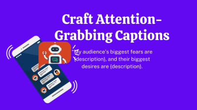 Captions, stories, content themes and ideas, graphics, viral strategies ...