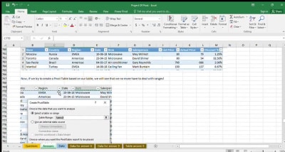 Pivot Table Project 1 | Upwork