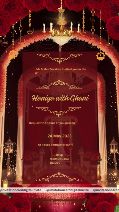 Animated Invitation for three event | Upwork