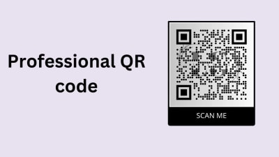 A custom qr code with your logo professional work | Upwork