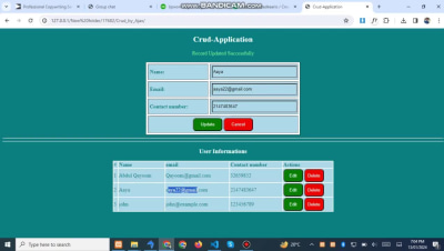 A Crud operation system | Upwork