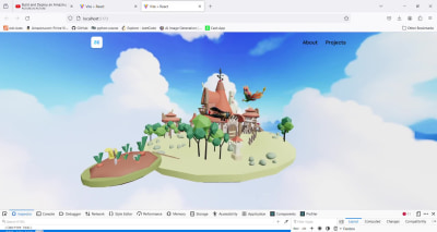 A 3D website portfolio | Upwork
