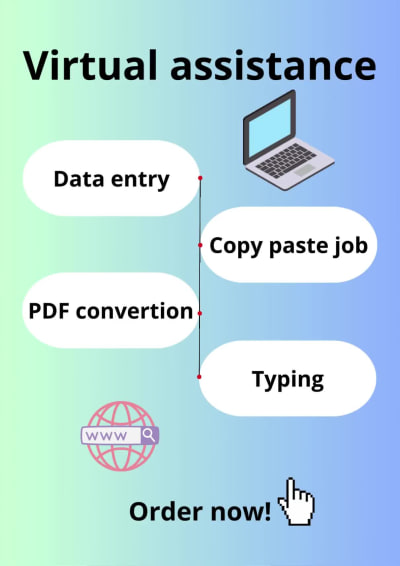 A data entry, PDF-WORD/EXCEL-PDF convert, typing and/or copy paste job ...