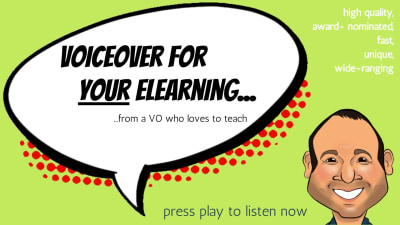 ELearning voiceover from a SOVAS Award-Nominated VO who loves to teach | Upwork