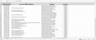 A list of lawyer firm of C- level contacts including 100% verified ...