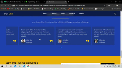 A fantastic Frontend web design | Upwork