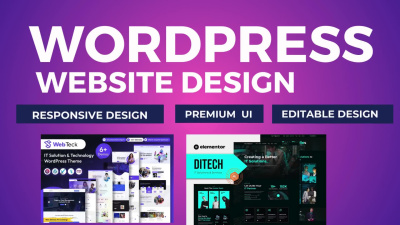 Design or redesign, create, build a wordpress website | Upwork
