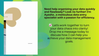 Streamlined Data Management: Fast and Reliable Data Entry Solutions. | Upwork