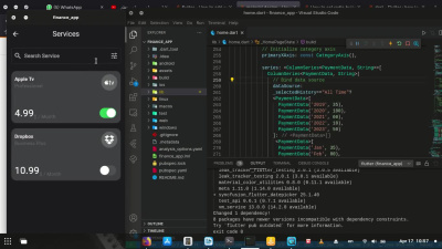 Subscription Track UI using Flutter | Upwork