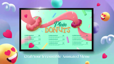 A digital seamless animated menus TV screens | Upwork