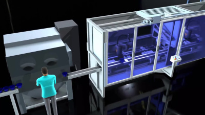 Simple 3d manufacturing simulation layout in visual components | Upwork