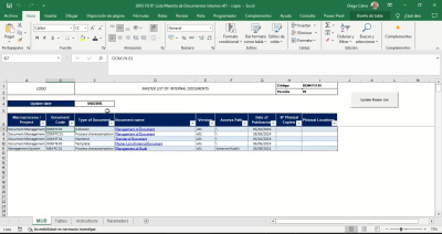 An automated master list of documents in Excel | Upwork
