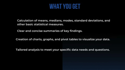 Accurate data analysis and summary of your data | Upwork