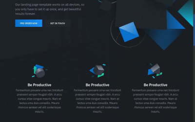 A fantastic, modern and responsive landing page. (HTML, CSS, Javascript ...