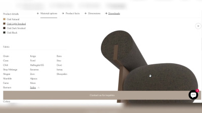 An interactive 3d product configurator with threejs, webgl, playcanvas, ue | Upwork