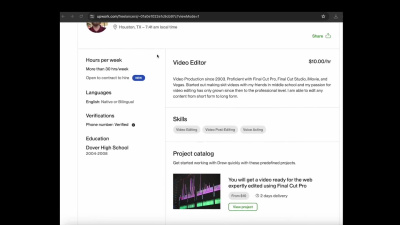 A professional long form video ready for web viewing | Upwork