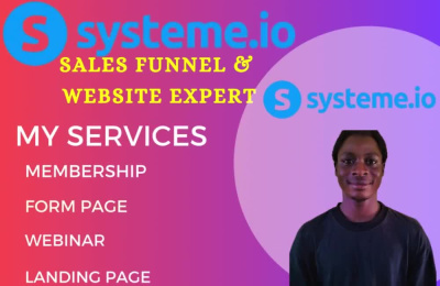Systeme io sales funnel, systeme io landing pages, sales funnel | Upwork