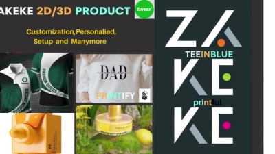 2d 3d product configurator on zakeke, kickflip, customily shopify | Upwork