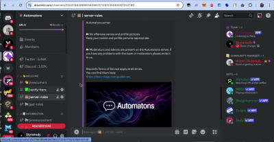 A discord server with custom mapping, security audit and bot ...