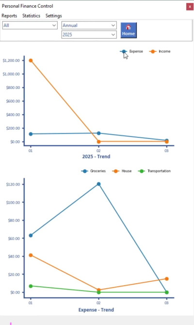 Personal Finance Control, a windows based pc standalone finance application | Upwork