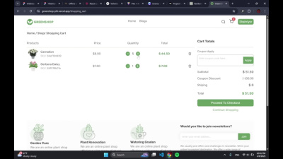 Green shop Flower e-commerce website you can buy flower | Upwork