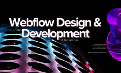 A Stunning 3D Webflow Website Design & Development | Upwork
