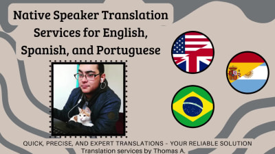 Trilingual Translator | English ↔ Spanish ↔ Portuguese | Upwork