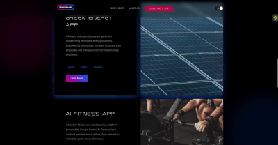 A single page website built using HTML/CSS/JS | Upwork