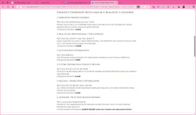 🔹 Project 1: Strategic Tax Plan — Deep Dive | Upwork