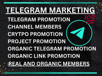 An organic telegram crypto channel promotion, telegram subscribers ...